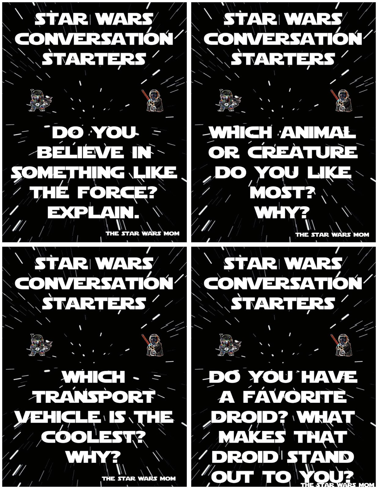 Star Wars Free Printables - The Star Wars Mom – Parties, Recipes ...