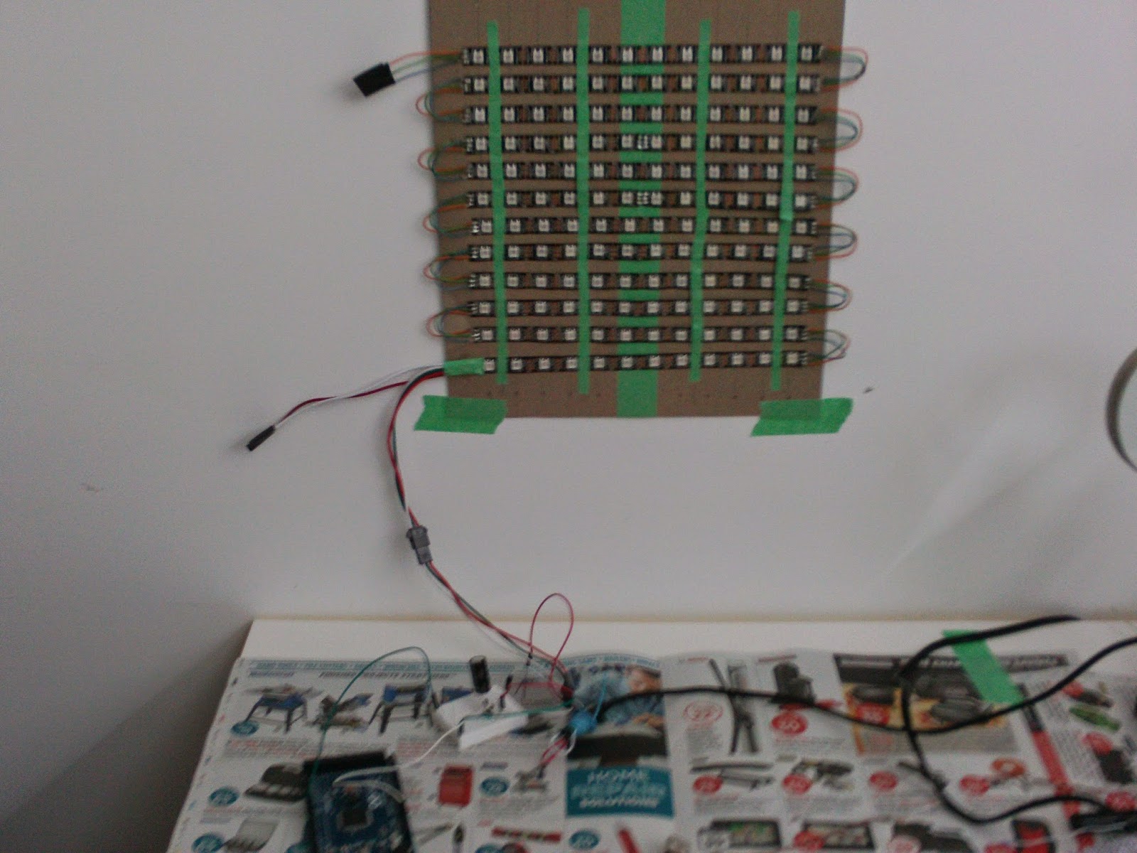 Building An LED Suit: My First WS2812 LED Grid Matrix