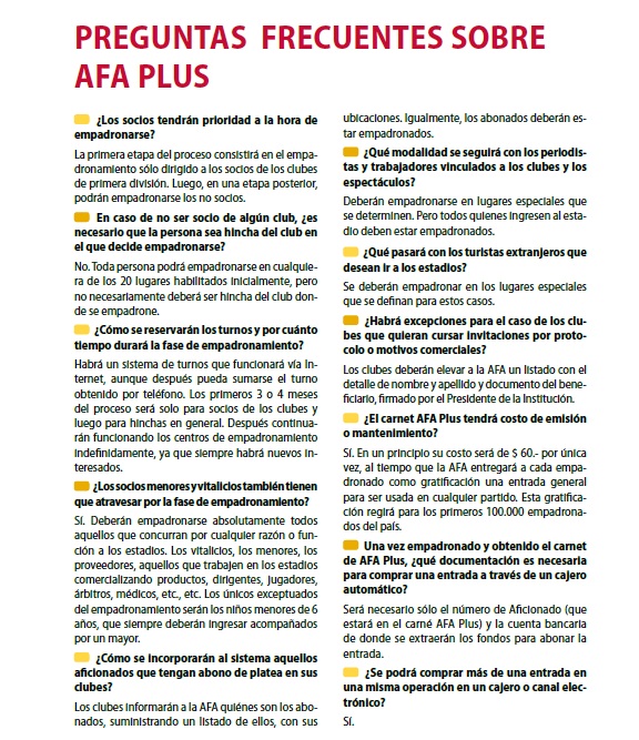 Sentimiento Tigrense: Para conocer un poco más sobre AFA PLUS