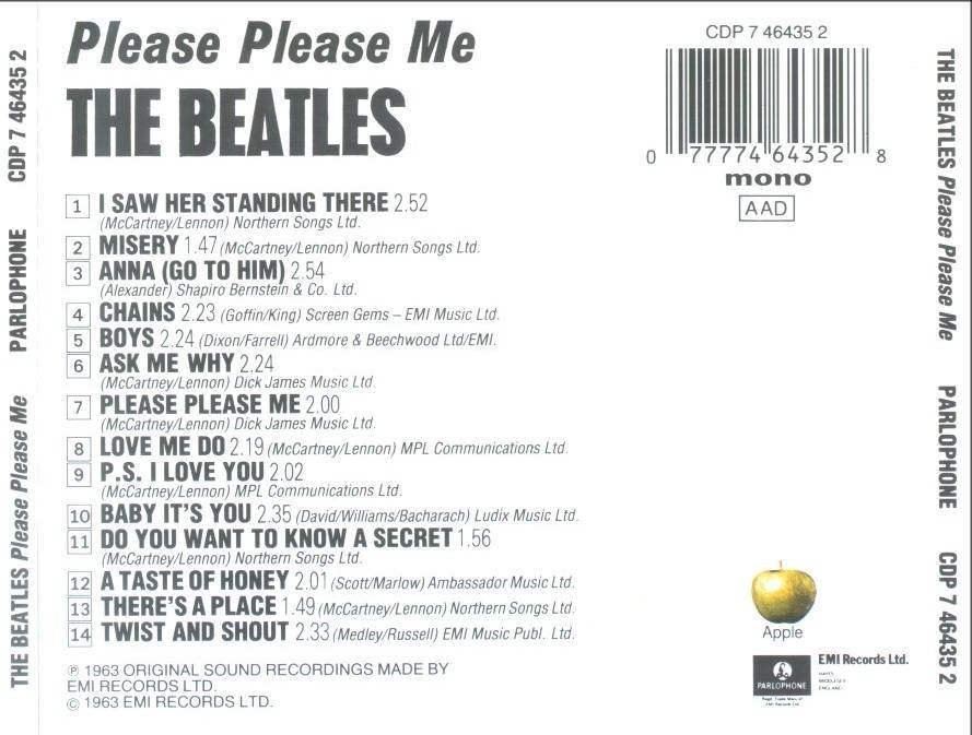 THE BEATLES : PLEASE PLEASE ME (1963)