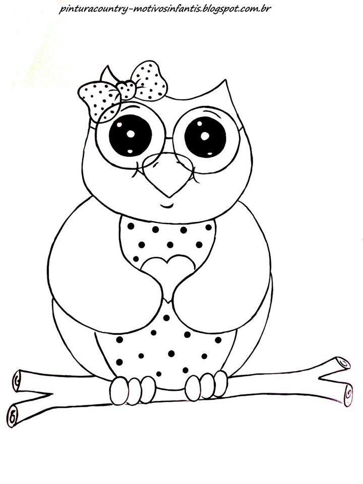 Kids Page: - Owl Stencil Coloring Pages