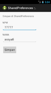 Learn Codingers: Tutorial Membuat SharedPreferences pada Android menggunakan Eclipse
