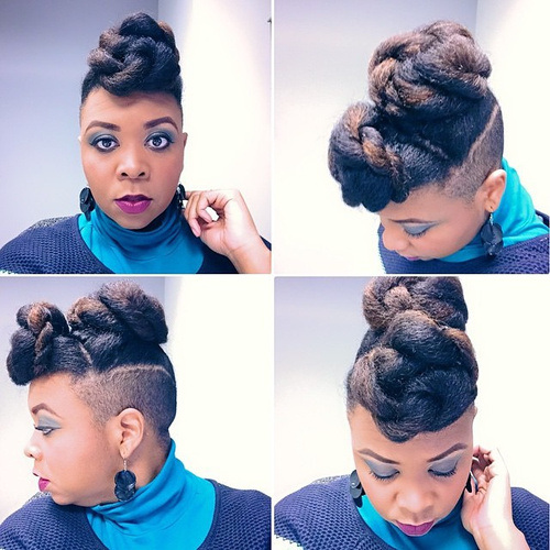 stylesjawe: Double-bun-mohawk-with-undercuts that will attract you