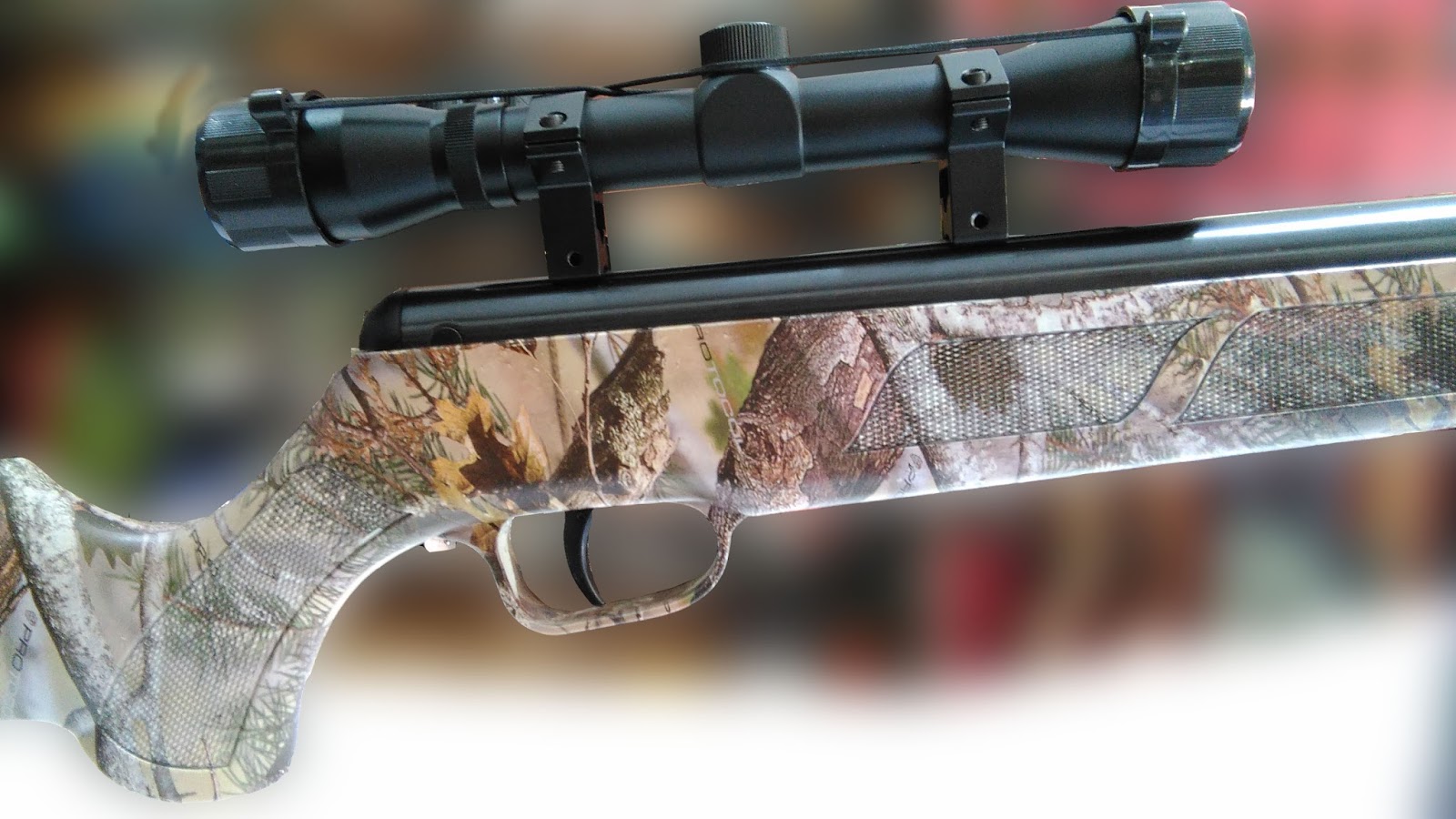 Rifle Aire Comprimido Nitro Piston Fox Camuflado 5.5 mm