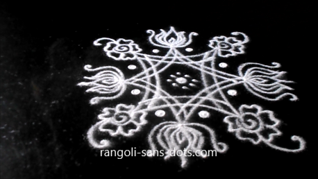 Traditional rangoli designs for Pongal