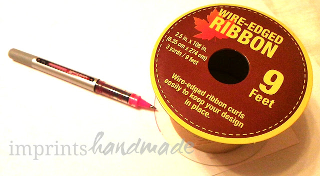 imprints handmade: Musical instrument with cardboard ribbon spool DIY