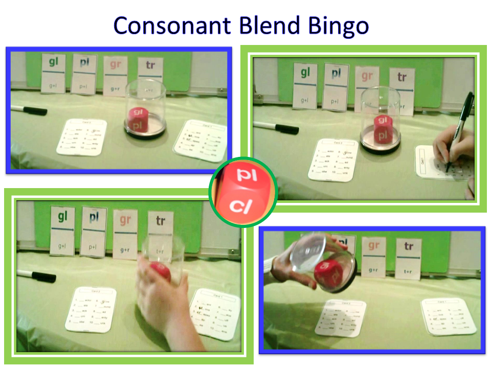 Reading2success: Consonant Blend Cards, Sorting Activity and Bingo Game