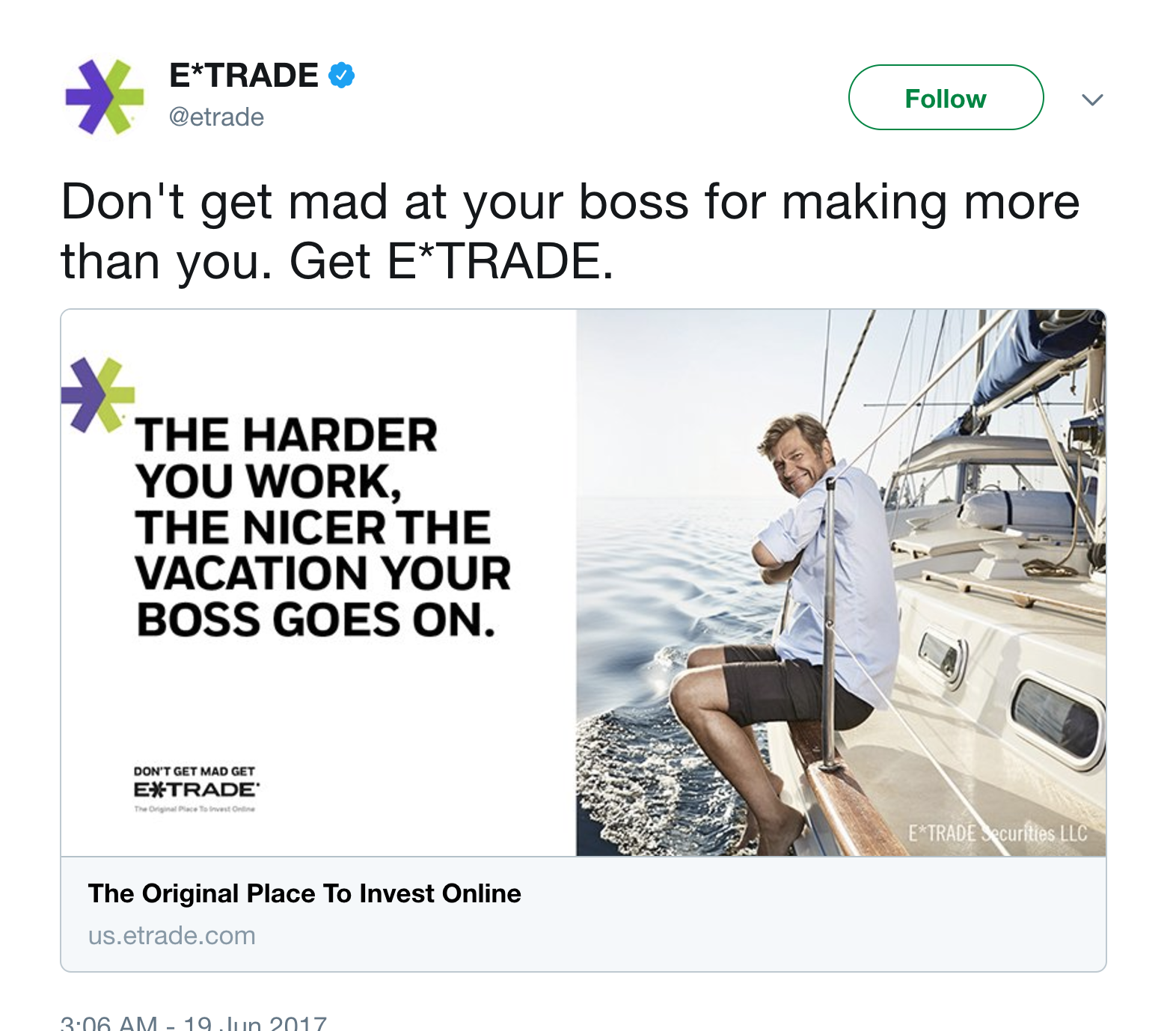Bronte Capital: E*Trade advert...