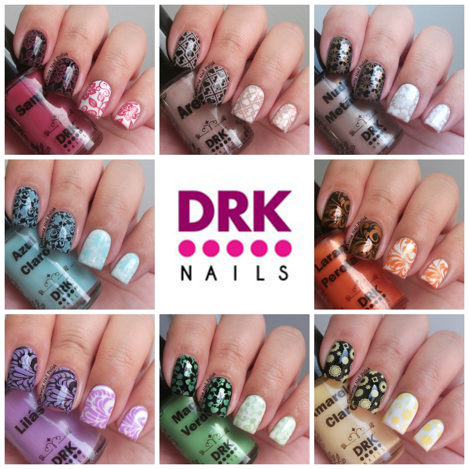 The Clockwise Nail Polish: DRK Nails Stamping Polishes Review