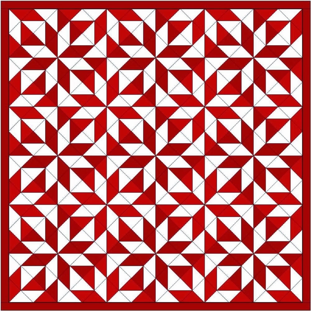Stormy Days: Red and White Quilt Challenge Design It!