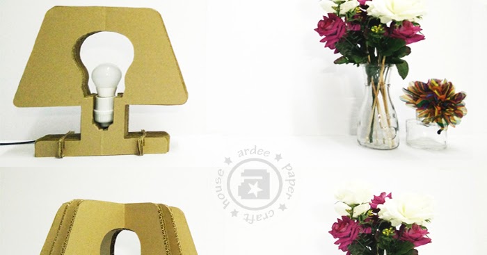 Cardboard Desktop Lamp II [Template] | ardee's creation