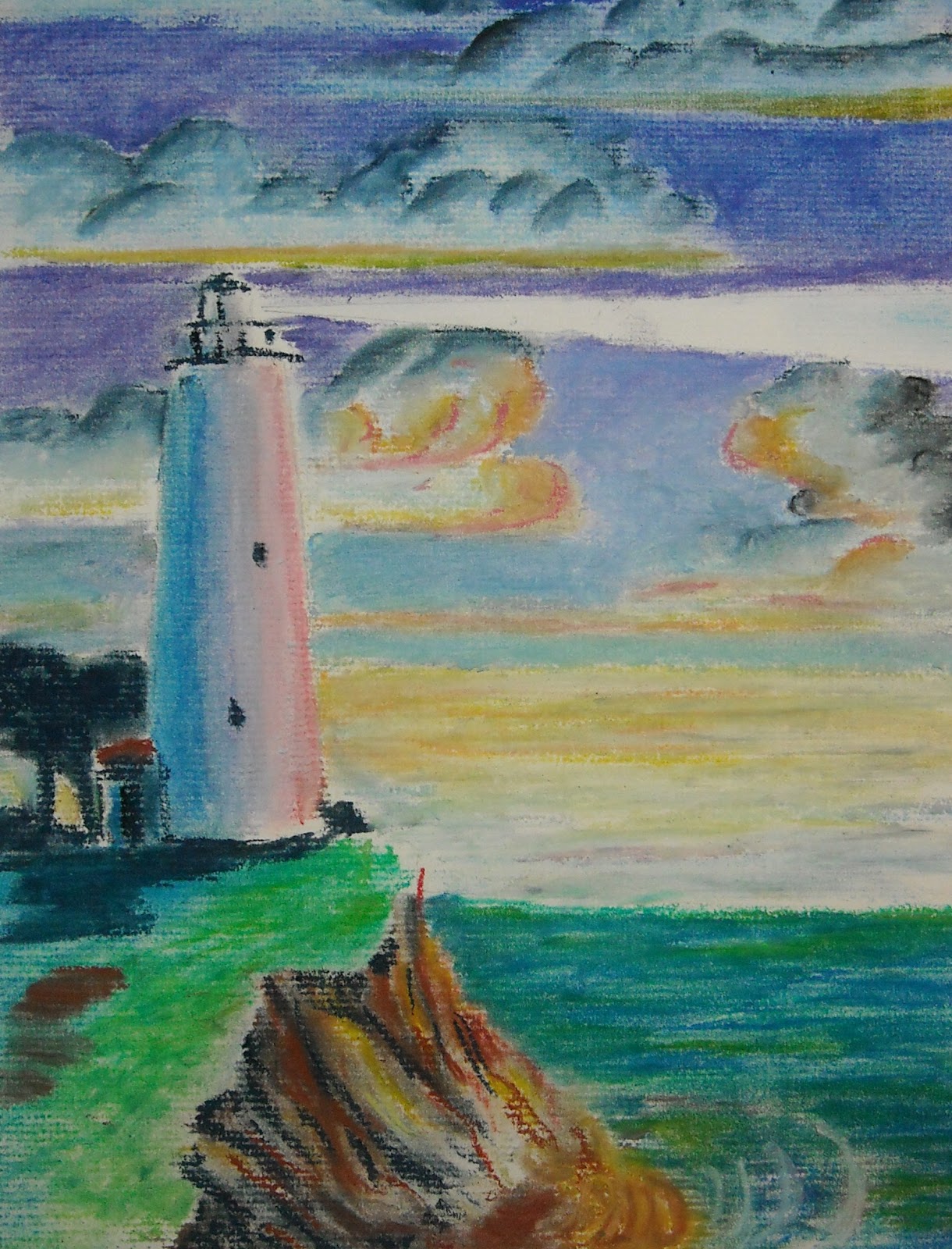 How to Draw Worksheets for The Young Artist: How to Draw a Lighthouse,