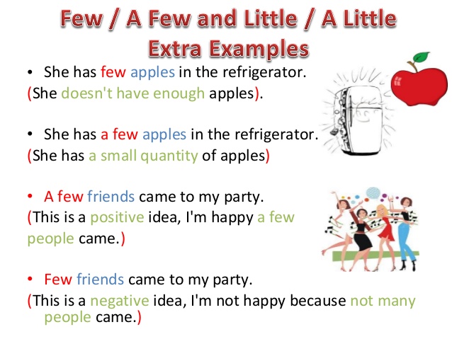 Little, A Little, Few, A Few (Nouns Quantifiers) ~ Bahasa Inggris Dasar