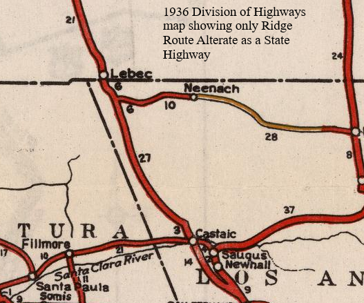 Legend of the Ridge Route; a history of crossing the mountains between ...