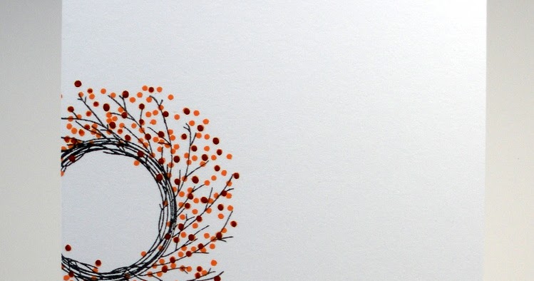 Simplicity by Lateblossom: Another Wreath Card for Halloween