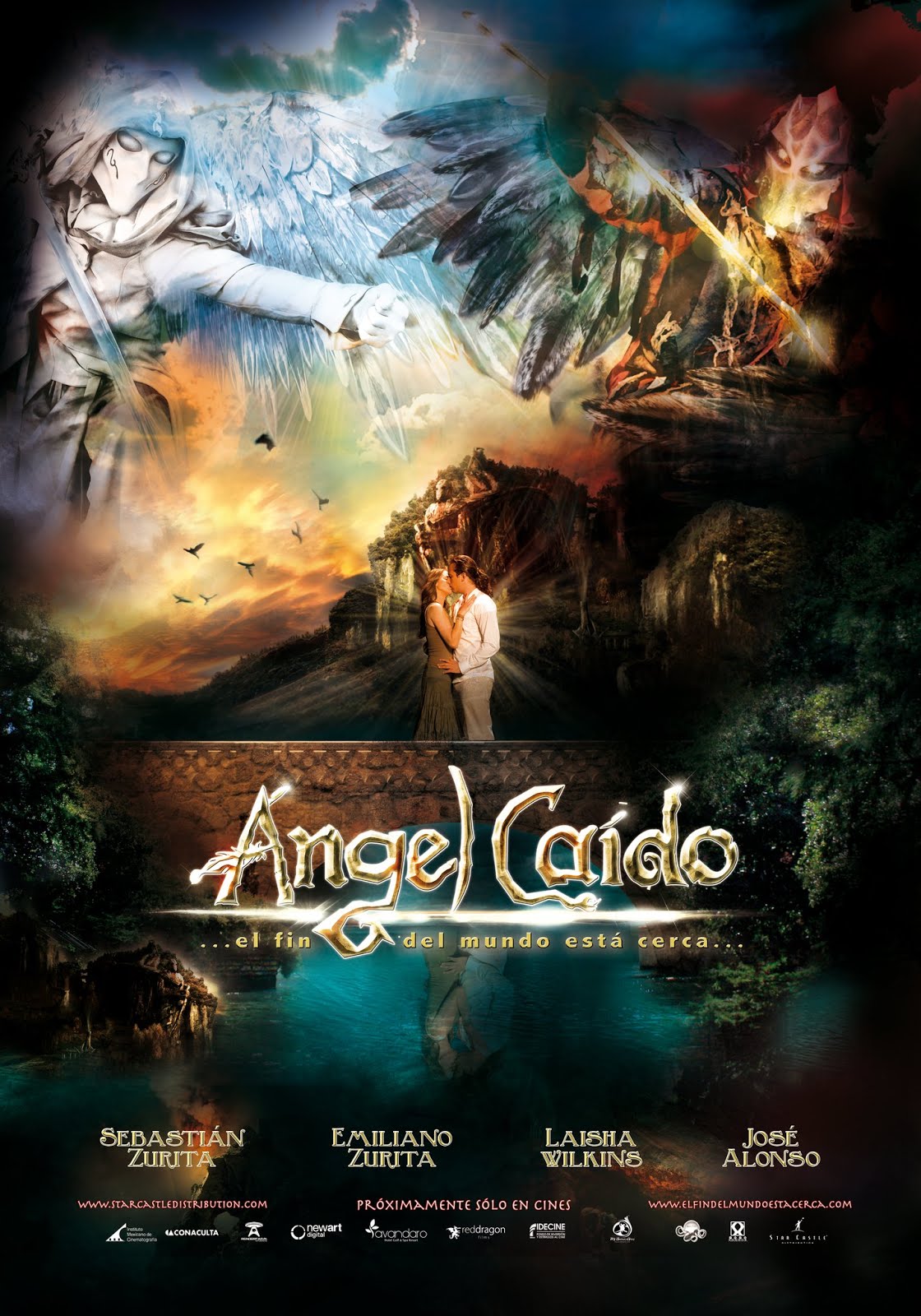 Poster de la película Ángel caído (Sebastián Zurita y Laisha Wilkins ...