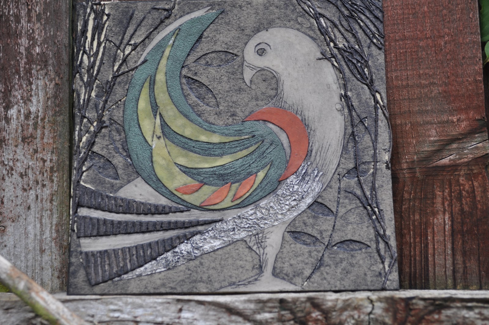 rover's eye: Collagraph Print