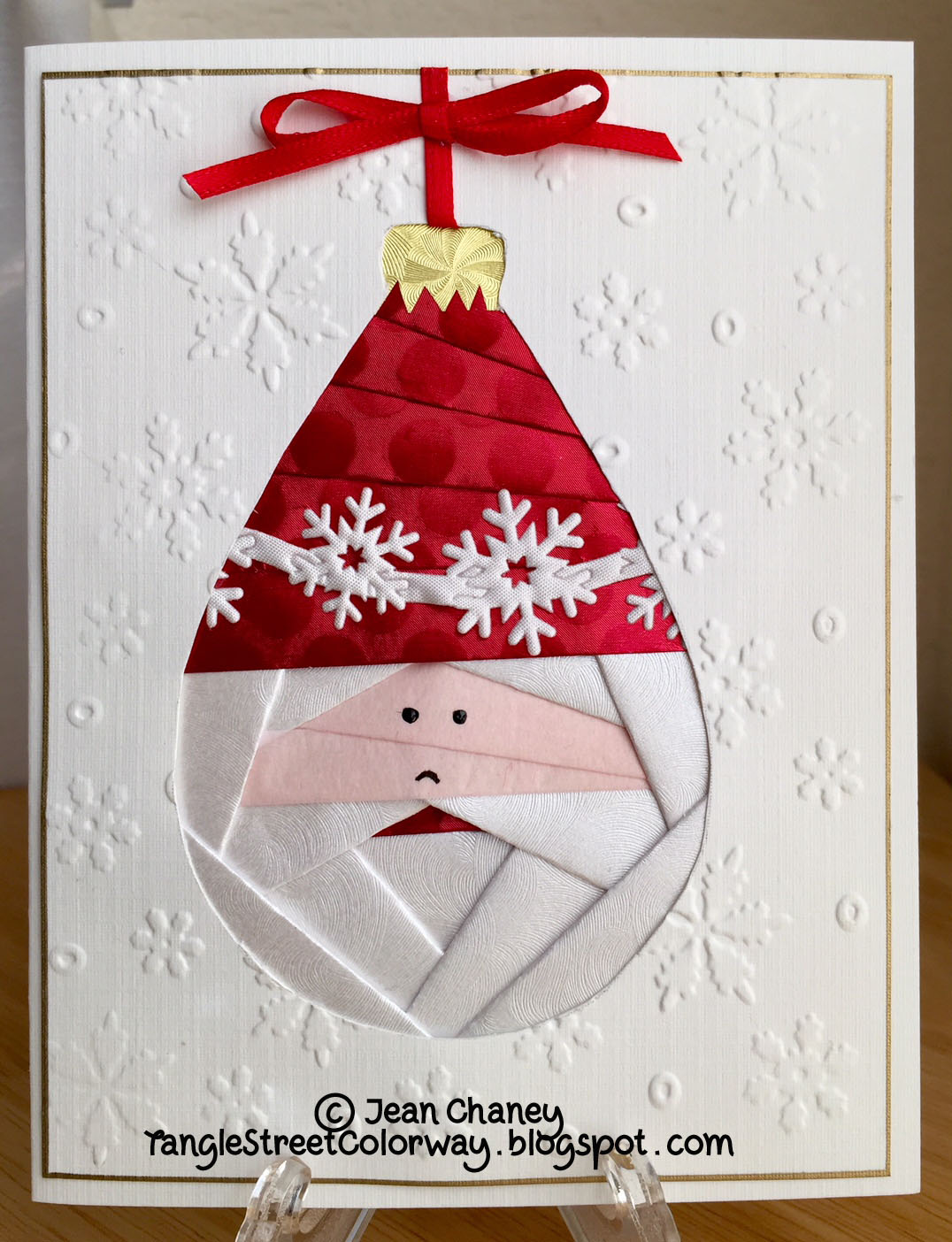 Tangle Street Colorway: Iris Folding Christmas Cards