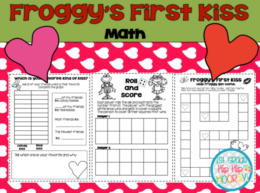 1st Grade Hip Hip Hooray!: Froggy's First Kiss....Literacy Activities ...