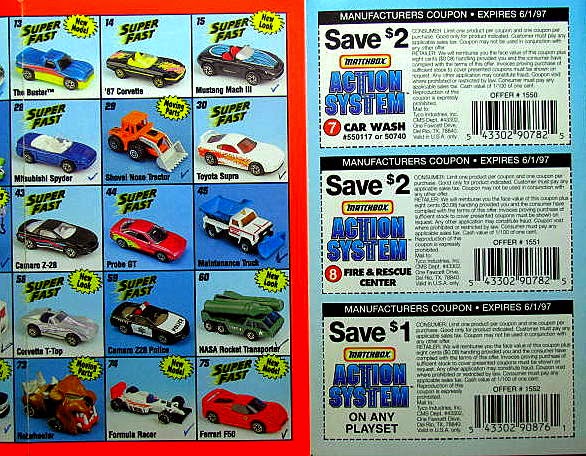 DieCast Chile: Catálogo Matchbox 1996