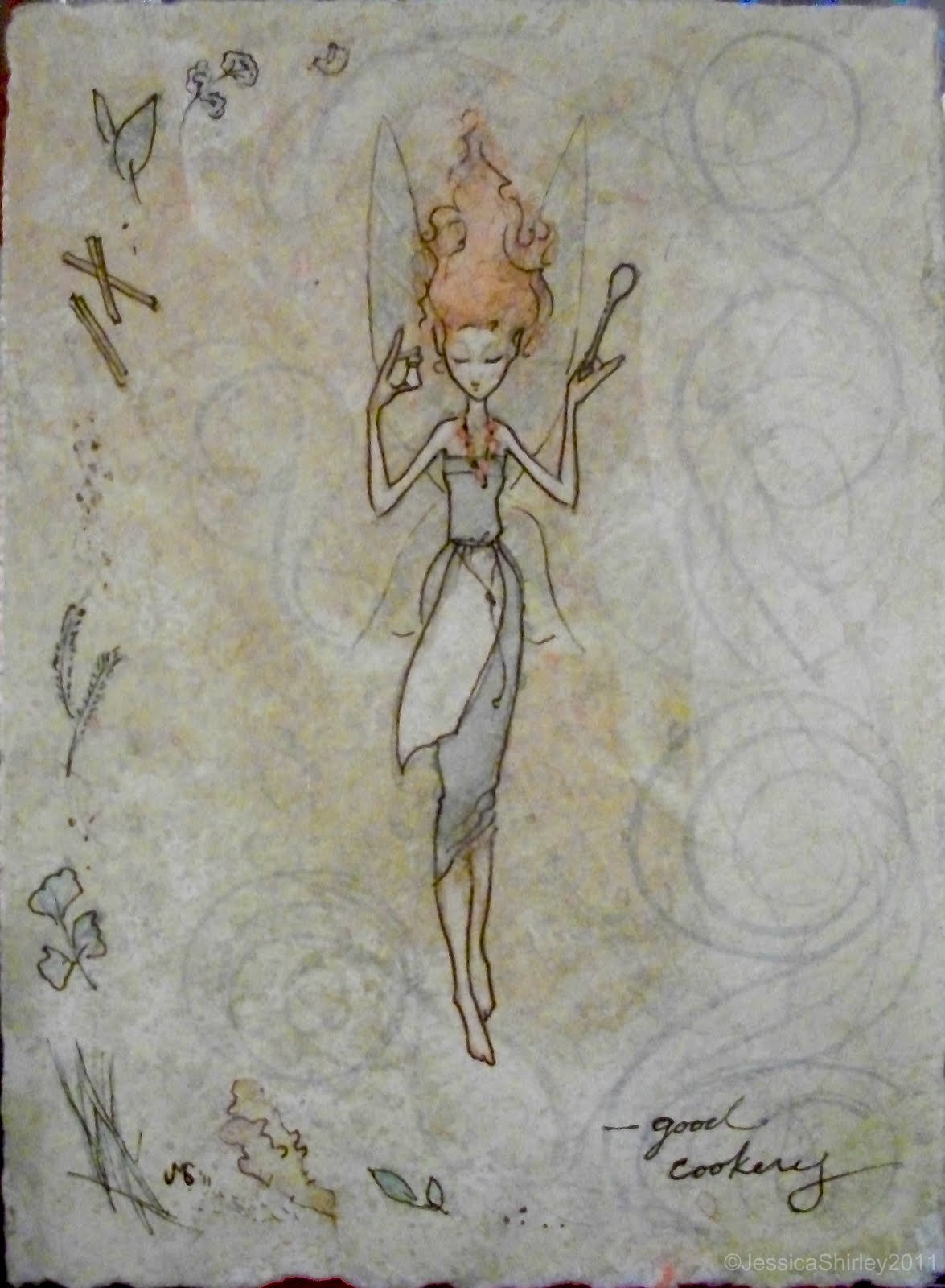 jessica shirley illustration: fairy cookery