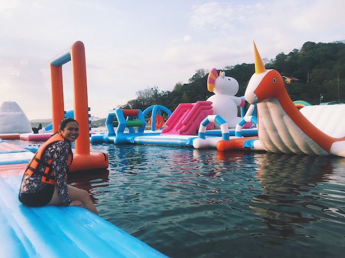 Anagon: Hot Summer Spot: Inflatable Island Philippines!