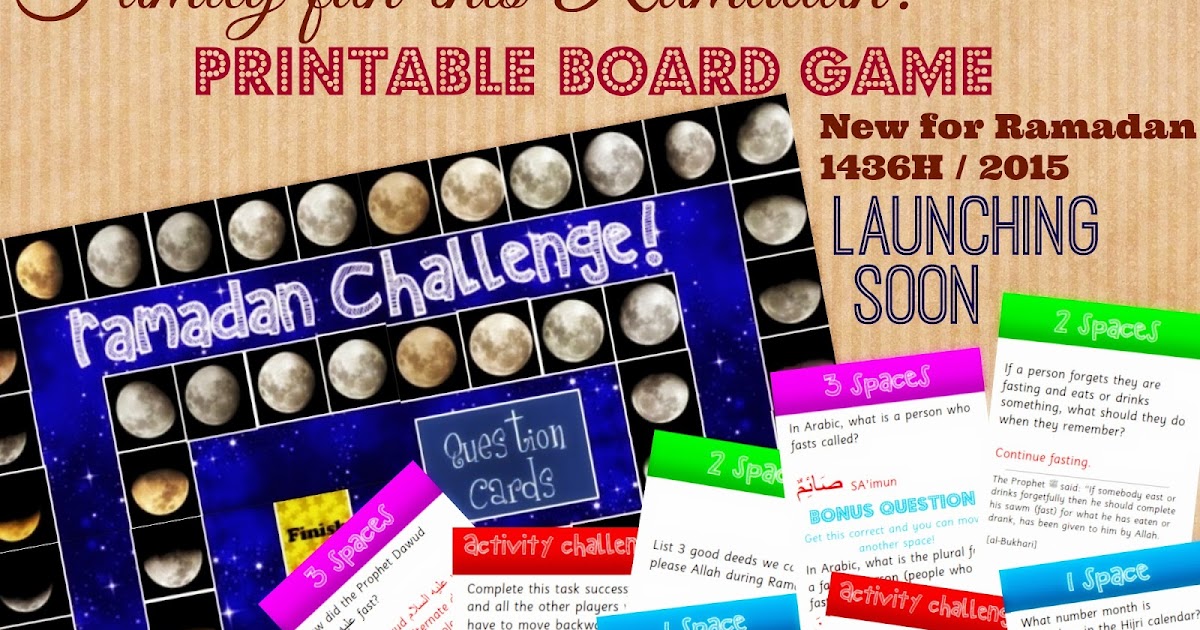 a muslim homeschool: Ramadan Challenge: Printable board game!