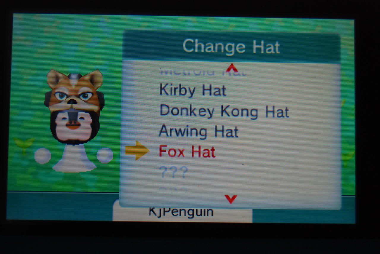 Video Game Screenshots: Hats Unlocked in Find Mii II