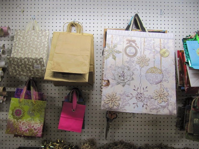 Sew Many Ways...: Workbench Turned into Gift Wrap Center...