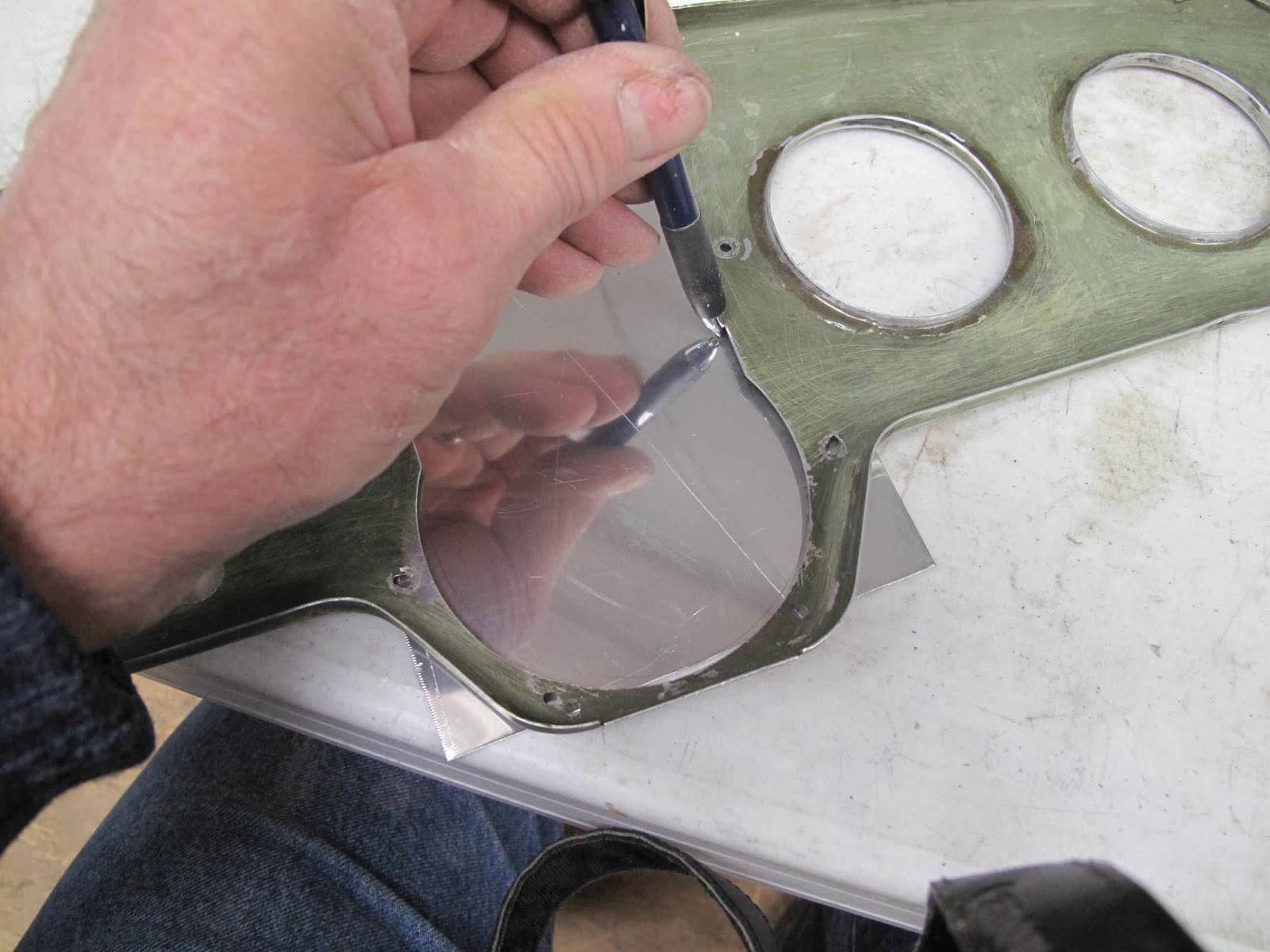 Cessna 140 Rebirth: Instrument Panel Cover P/N 0412489-3