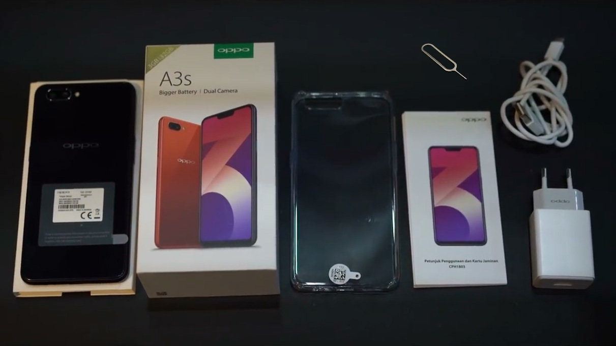 Unboxing Oppo A3s Garansi Resmi Indonesia, Ada Apa Aja? Kok Kurang ...