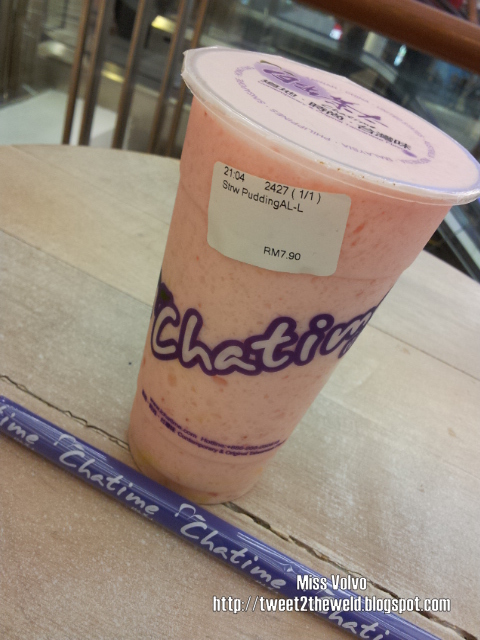 Strawberry Pudding Au Lait @ Chatime - Miss Volvo ♥