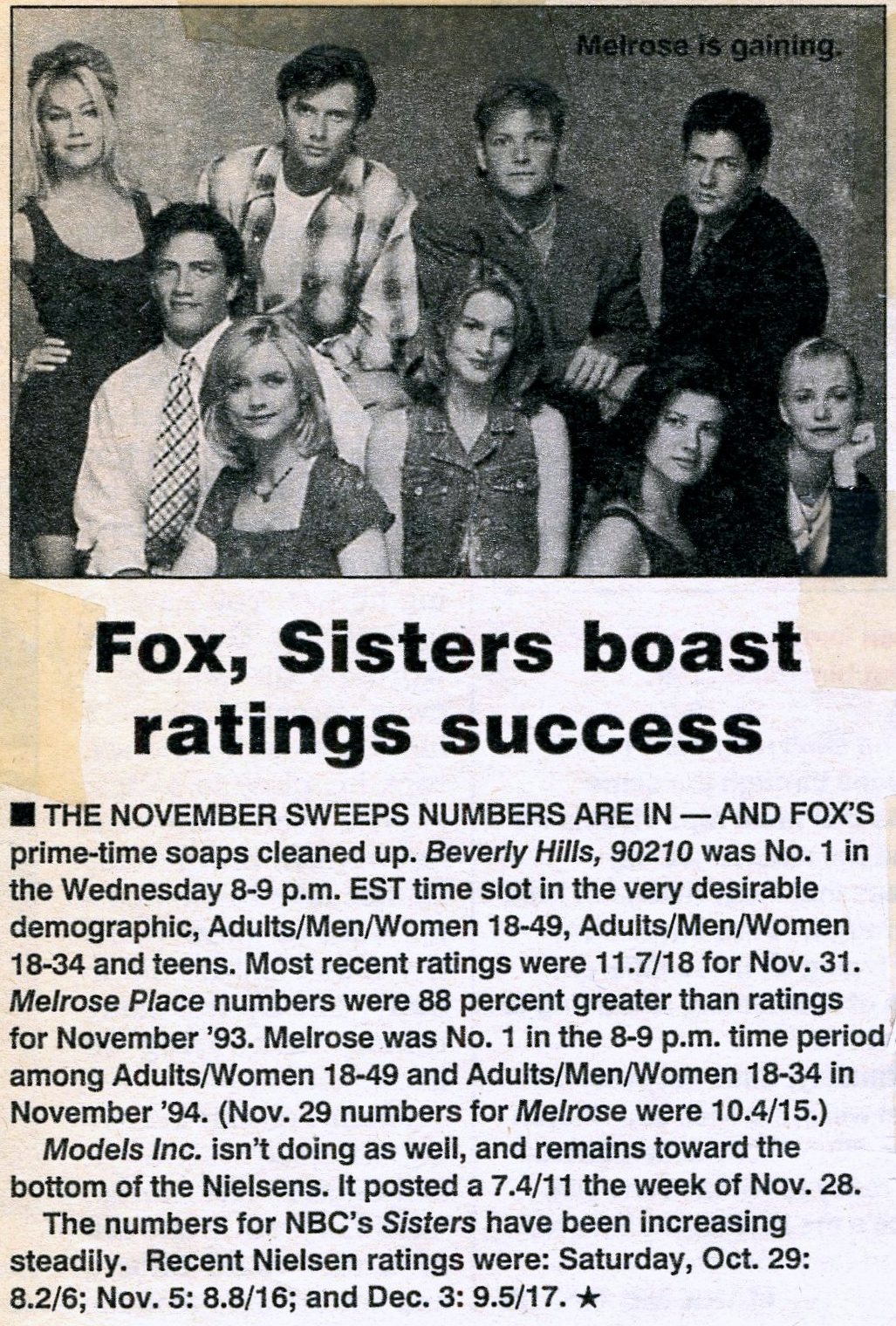 Fox, Sisters Boast Ratings Success