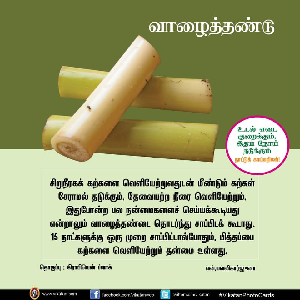 My Health My Wealth: Vazhai Poo, Vazhai Thandu for Healthy Nutritious Diet