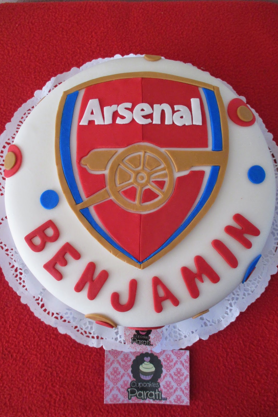 Cupcakes parati...: Cupcakes y torta Arsenal