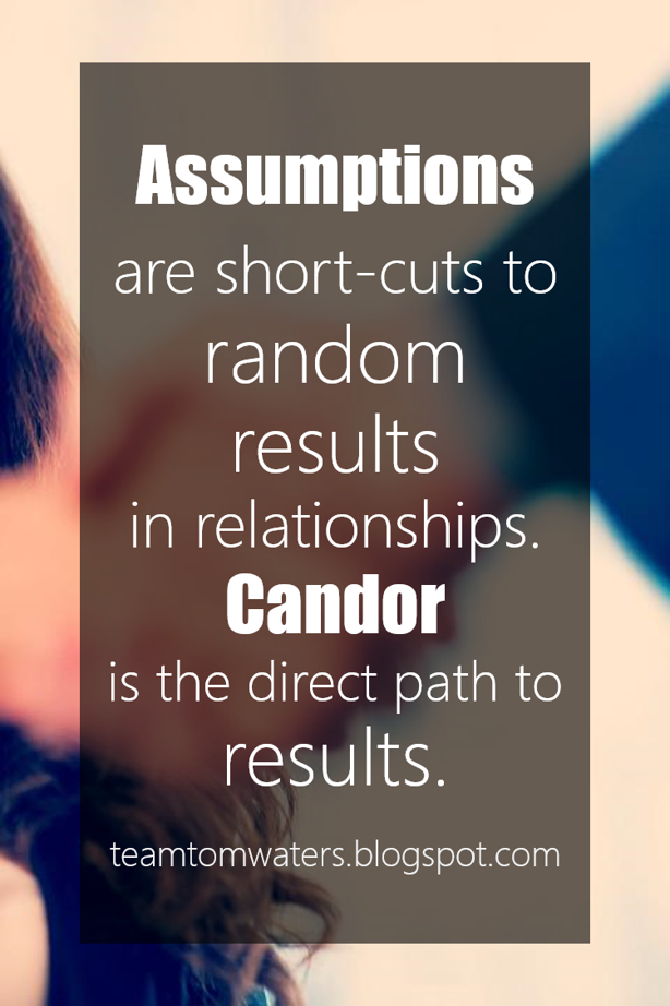 Candor in Crucial Conversations