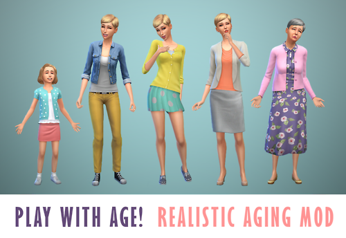 Sims 4 Finds!: Play With Age! Realistic Aging Mod by Simleigh