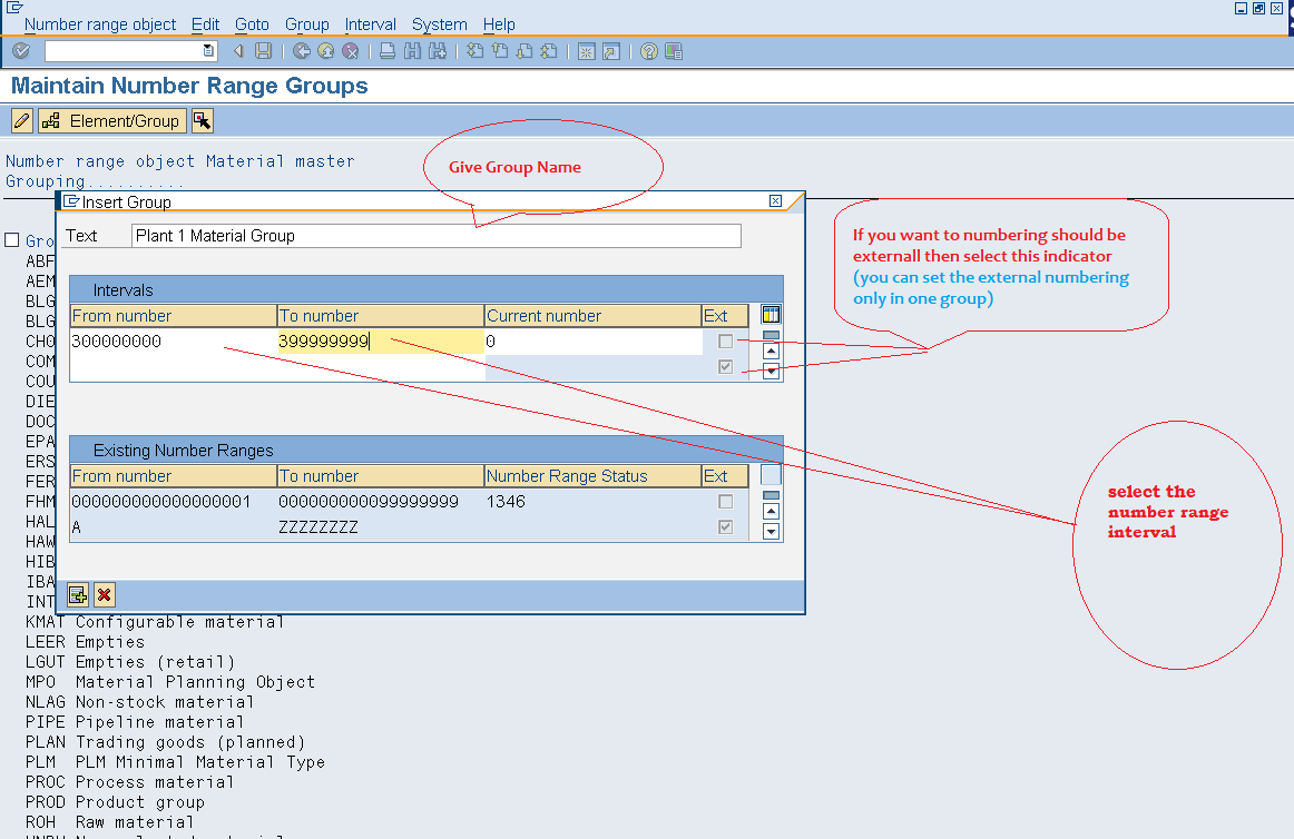 How to Define Number Ranges for Each Material Type in SAP ? | sapGyan.com
