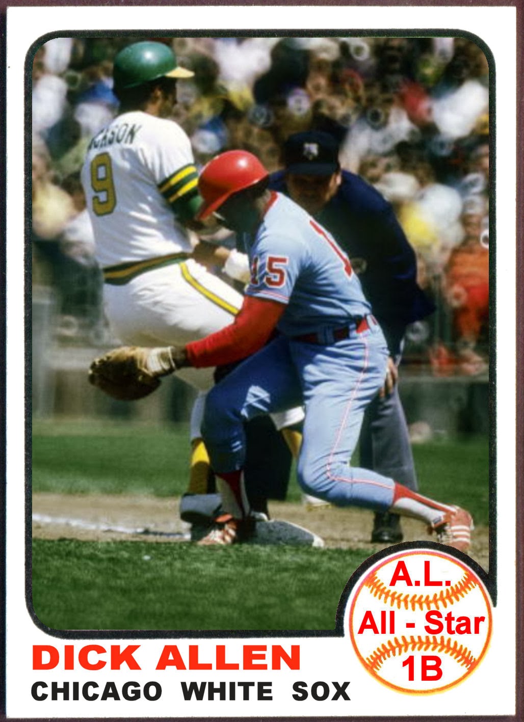 Cards That Never Were: 1973 Topps All Star Cards : American League Infield