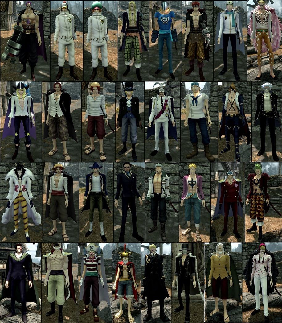 One Piece Playermodels by Donpičkote Trollflamingo ~ Eskyrim