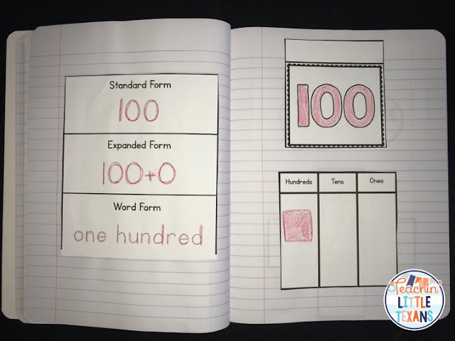 Teachin' Little Texans: Kinder & First Grade Math Notebook Printables