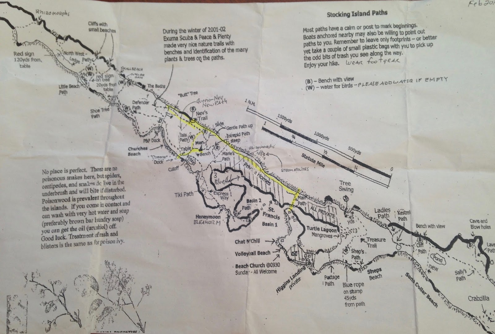 Adventures of Luck of a Fool: March 25, 2017 Stocking Island beach and ...