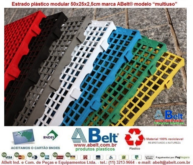 Estrado de plastico para piso: Estrado plástico