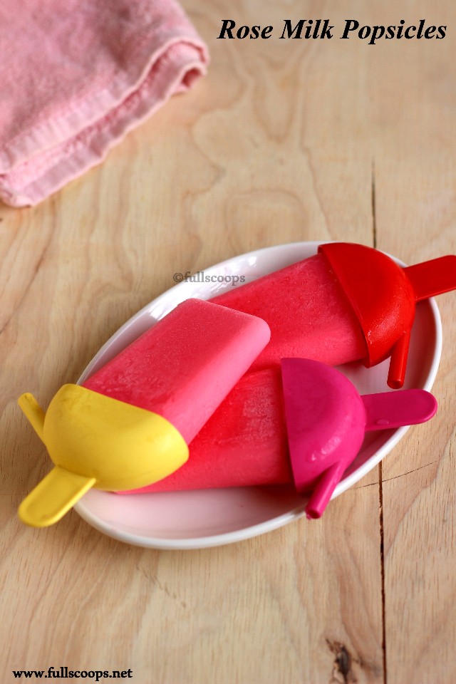 Rose Milk Popsicles | Easy Popsicle Recipes ~ Full Scoops - A food blog ...
