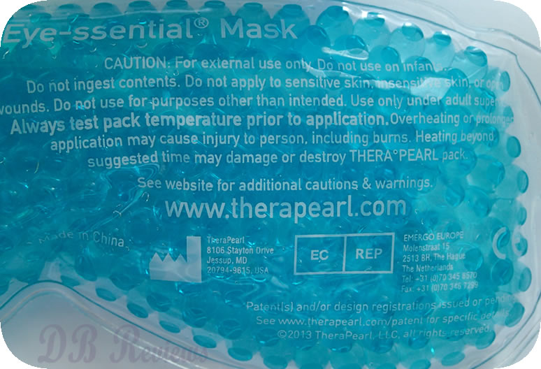 THERA°PEARL Eye-ssential Mask - Reusable Hot and Cold Therapy - DB ...