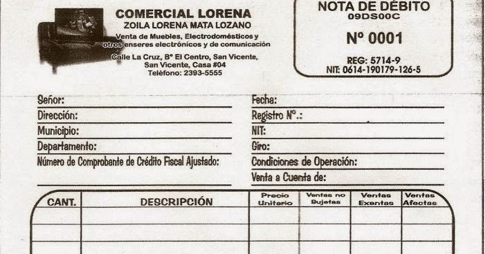 MÓDULOS ADMINISTRATIVO CONTABLE: Notas de Débito y Crédito