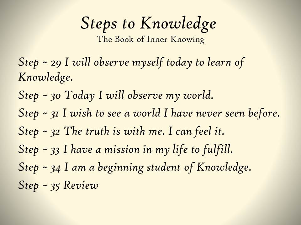 Steps to Knowledge: The Book of Inner Knowing ~ Spiritual Practices ...
