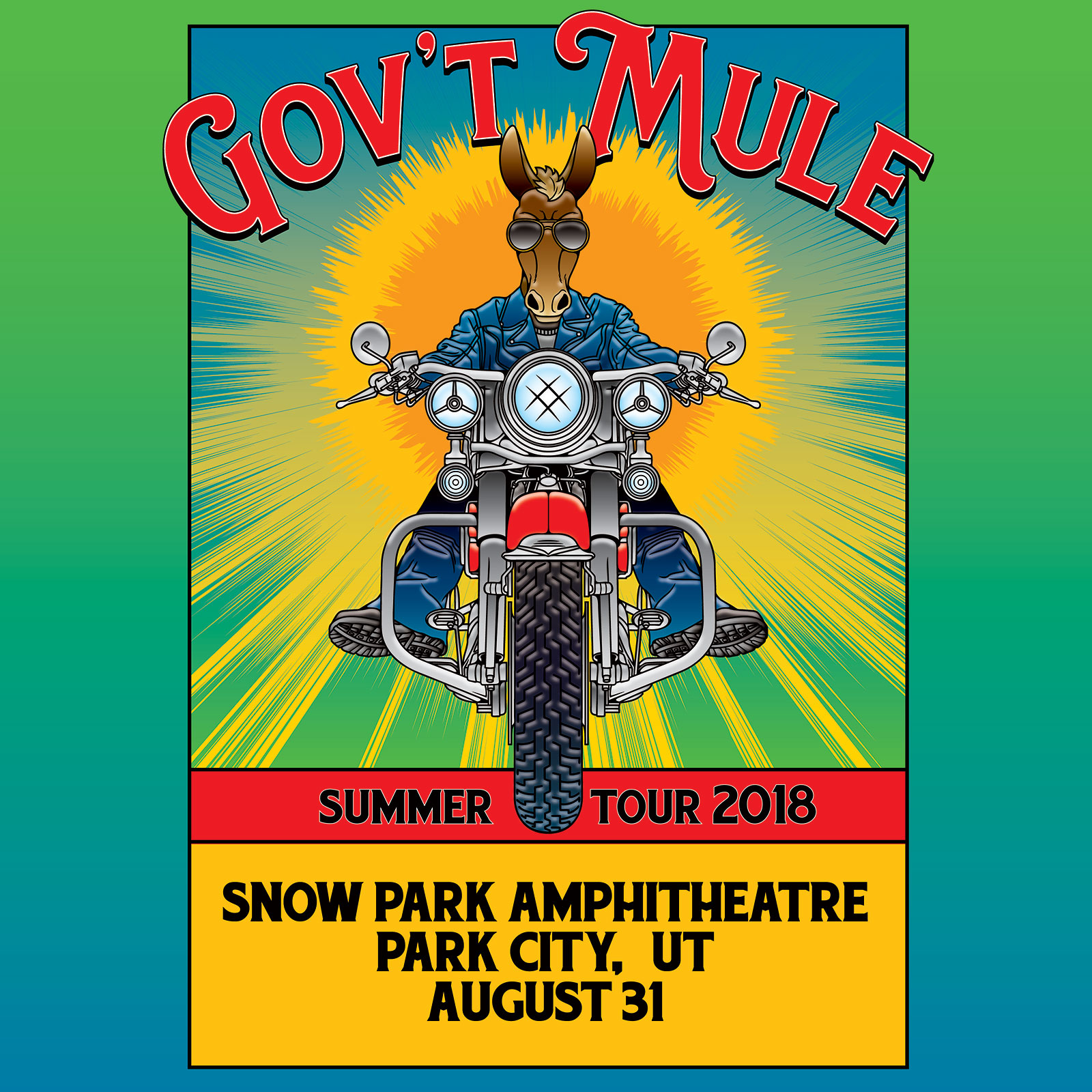 The Curtain With: Gov't Mule - 2018-08-31 Snow Park Outdoor ...
