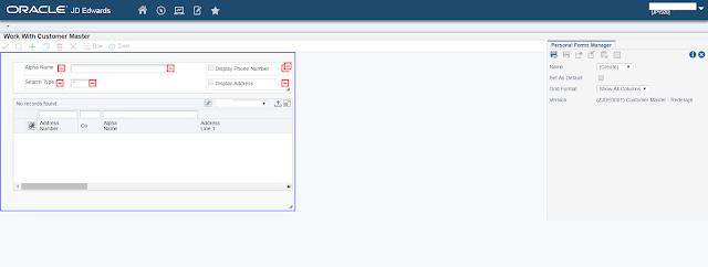 JDE & More: [JD Edwards] Tools 9.2.1 - Forms Personalitation