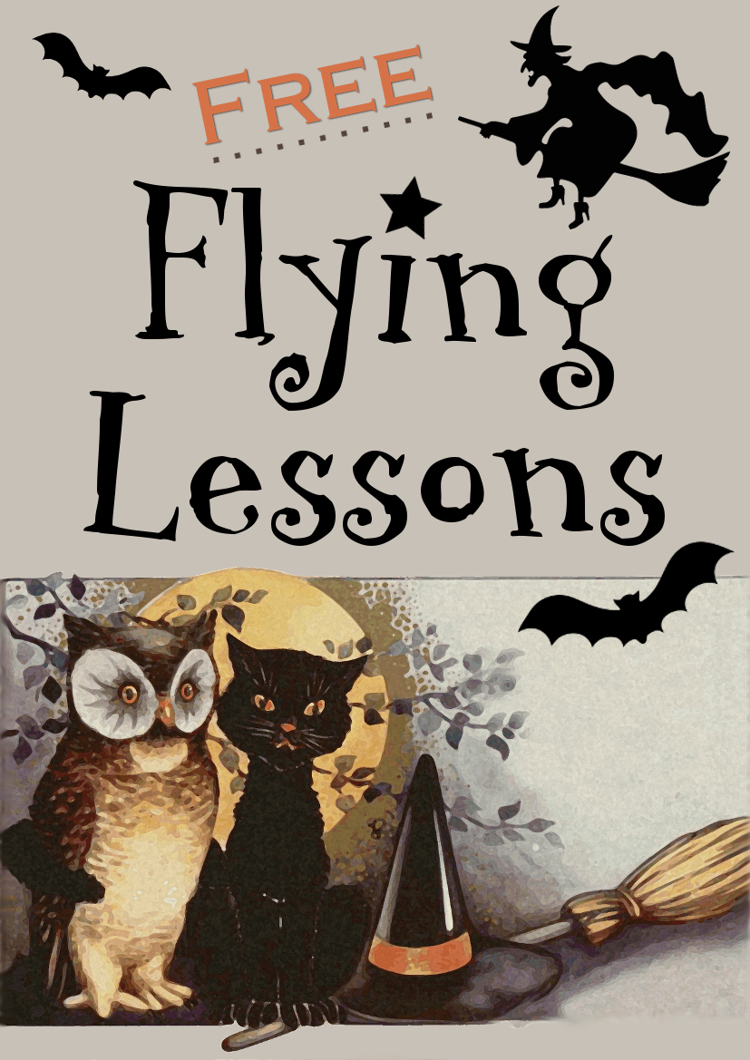 Halloween Free Flying Lessons Witch Printable